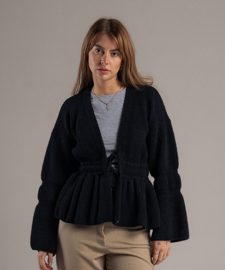 Mystique Cardigan In Black- Women's Premium Cardigan | SOL The Label